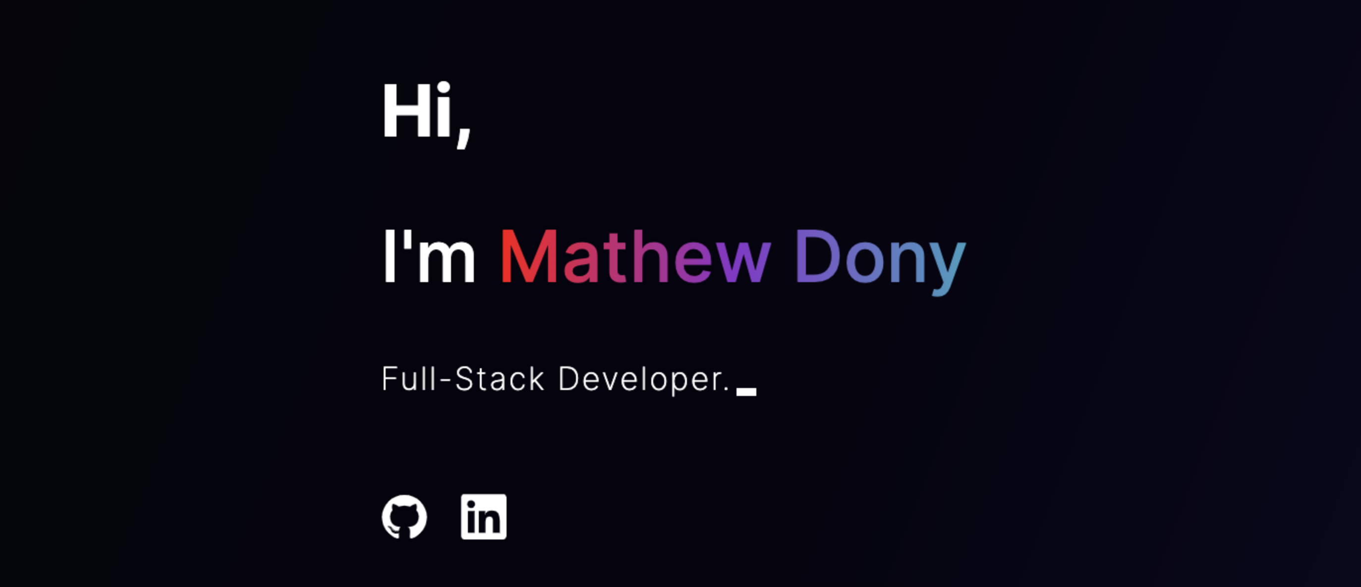 Mathew Dony Mathew Dony